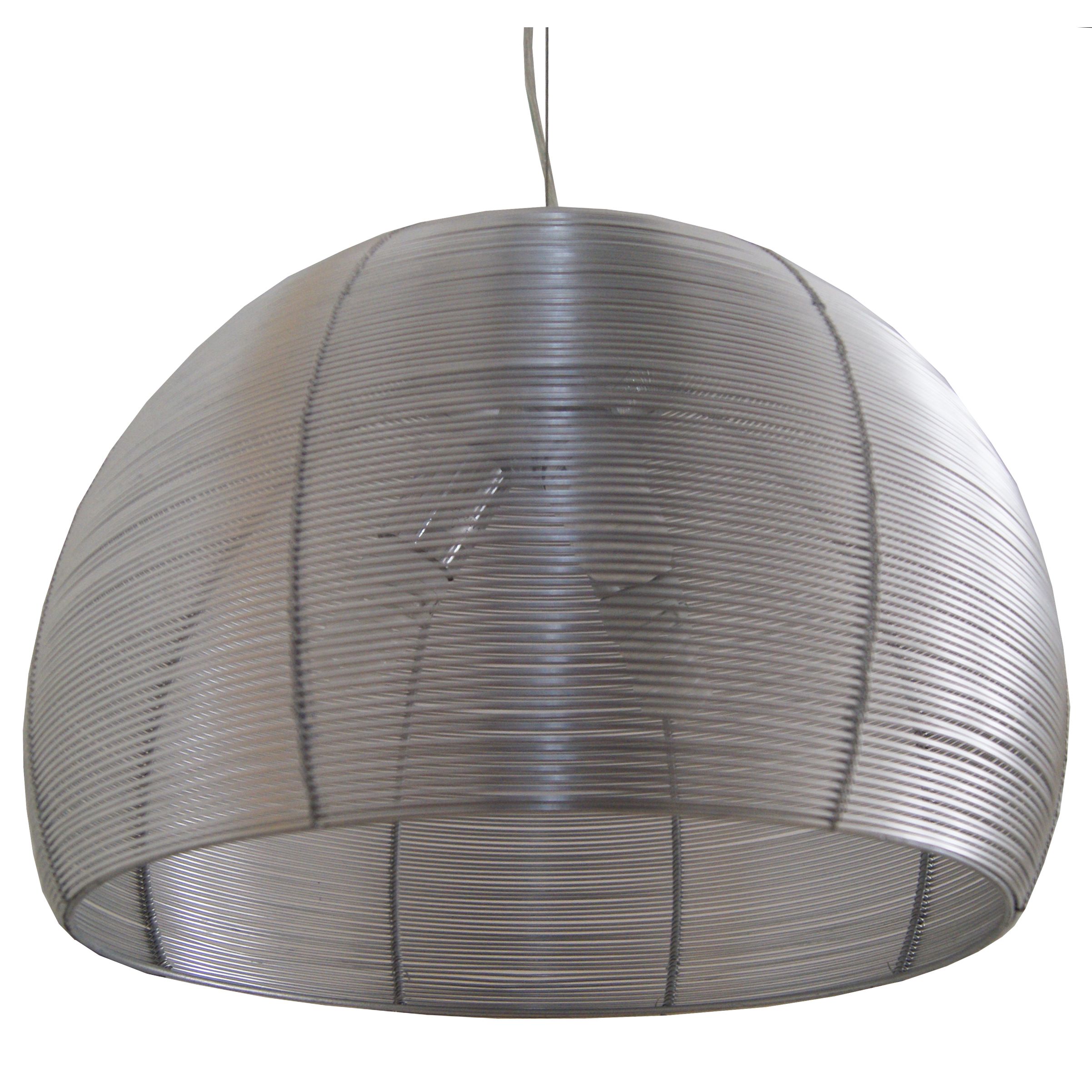 Lustre si pendule - Pendul Aluminium , 1 x E27 X 60W , metal argintiu ...